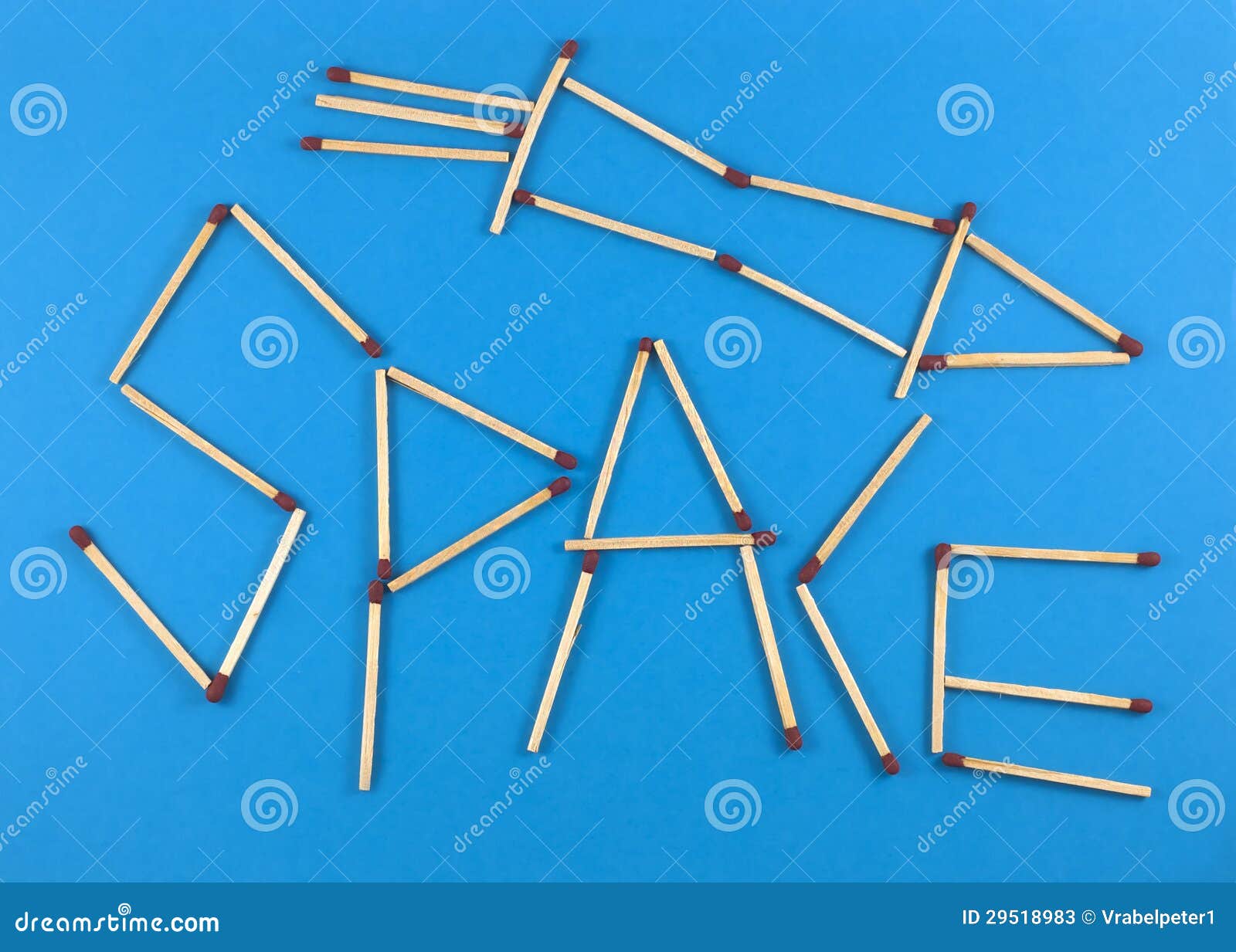 Word Space Made of Matchsticks Stock Image - Image of burn, flame: 29518983