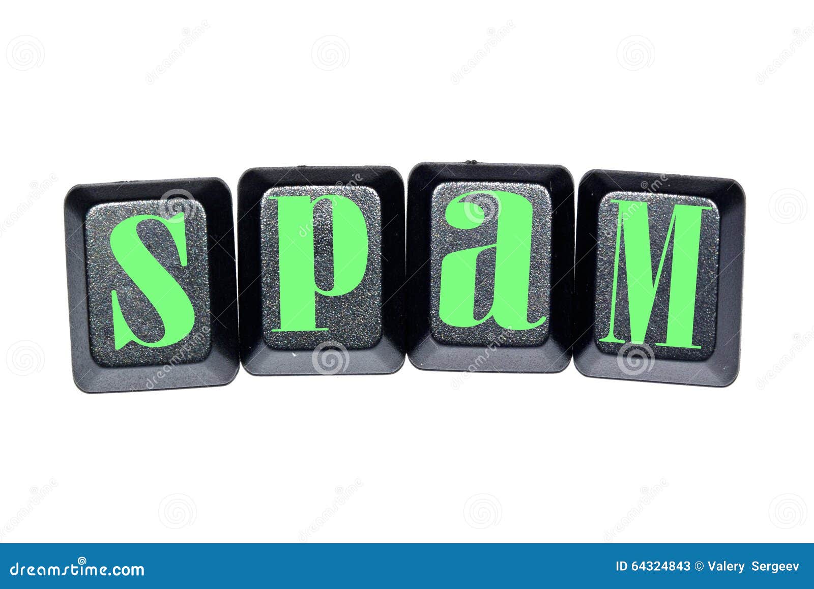 The Word Spam on Your Keyboard Keys Stock Image - Image of message ...