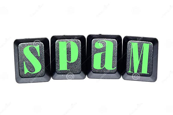 The Word Spam on Your Keyboard Keys Stock Image - Image of message ...