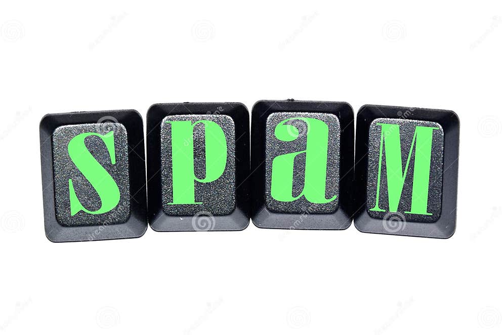 The Word Spam on Your Keyboard Keys Stock Image - Image of message ...