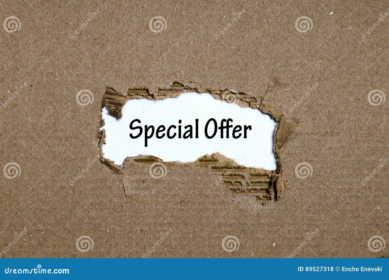 The Word Special Offer Appearing Behind Torn Paper Stock Photo - Image ...