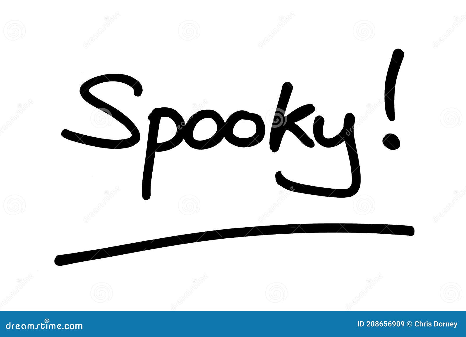 Spooky stock illustration. Illustration of note, illustrative - 208656909