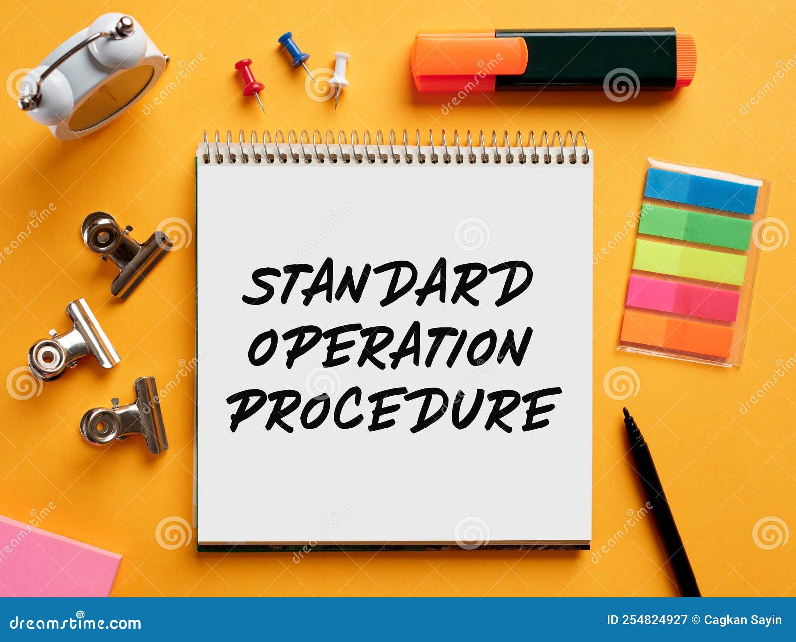 The Word Standard Operation Procedure Sop Written on a Notebook on ...