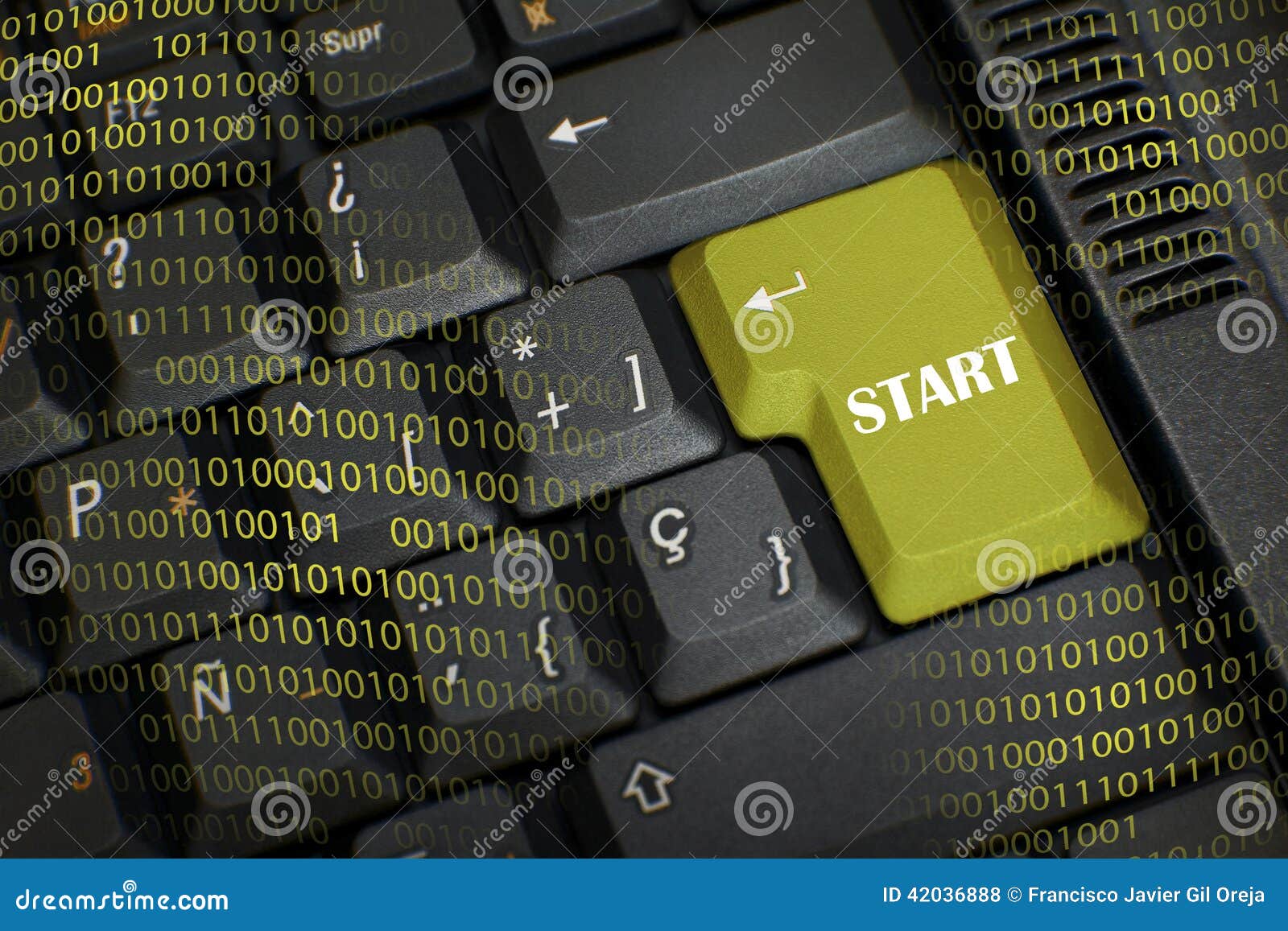 Word start stock photo. Image of computer, keys, portable - 42036888