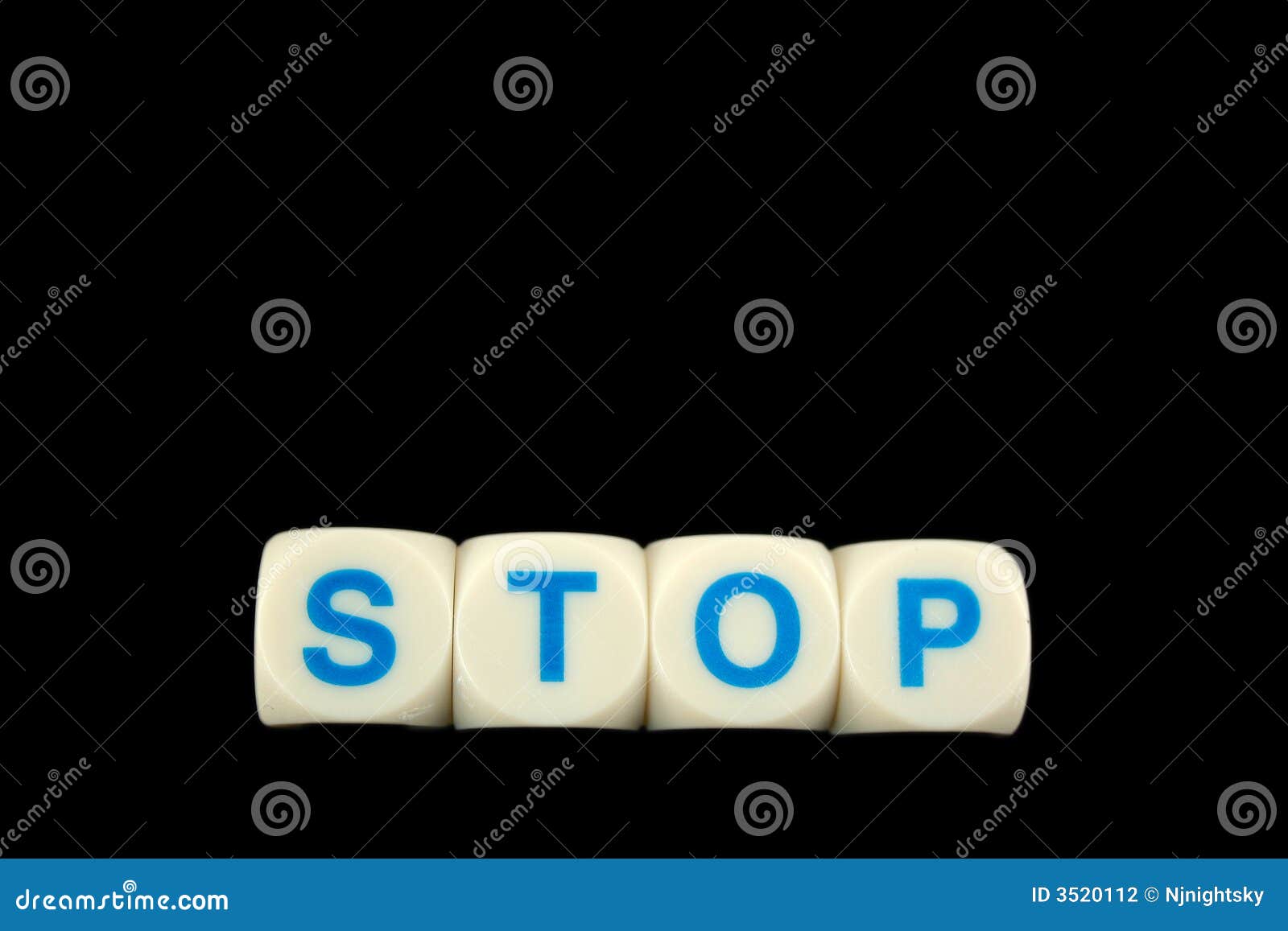 The Word Stop Picture. Image: 3520112