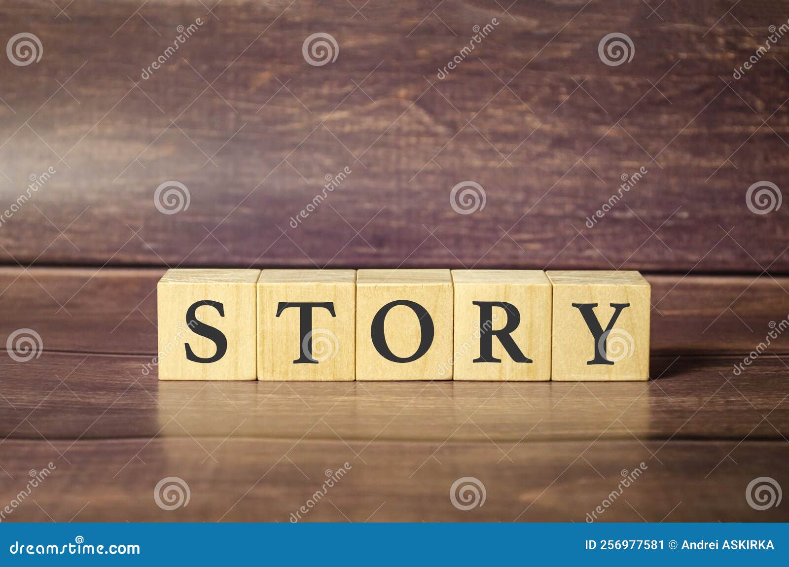 Word Stop Made with Wooden Blocks and Brown Background Stock Image ...