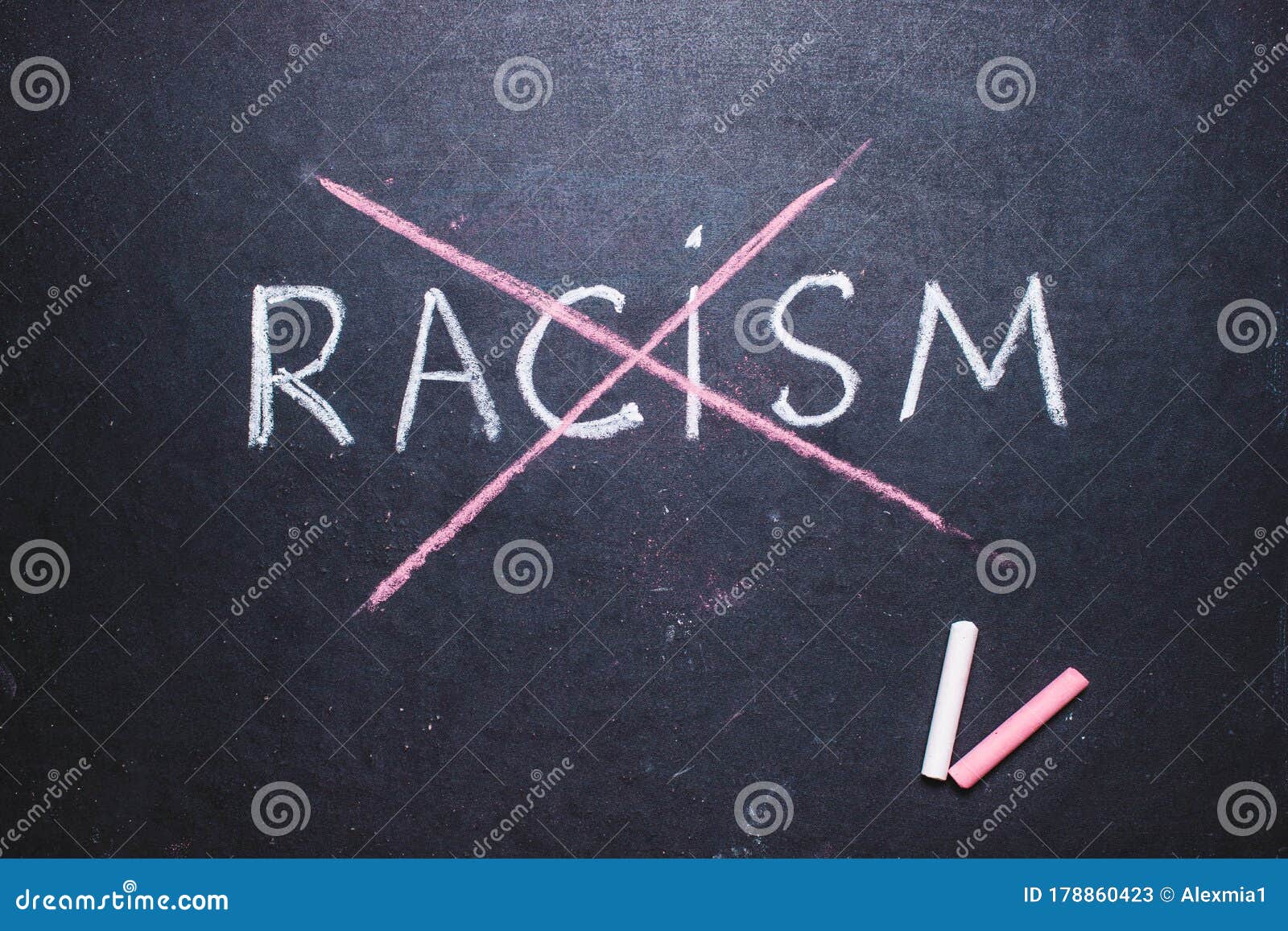 Word Stop Racism Chalk Board Stock Image - Image of ebony, black: 178860423