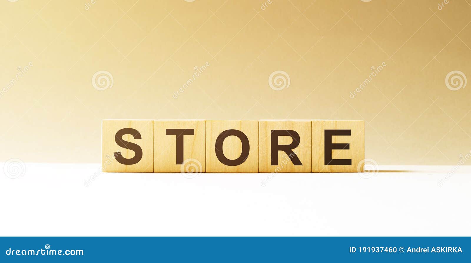 Word STORE Made with Wood Building Blocks Stock Photo - Image of ...