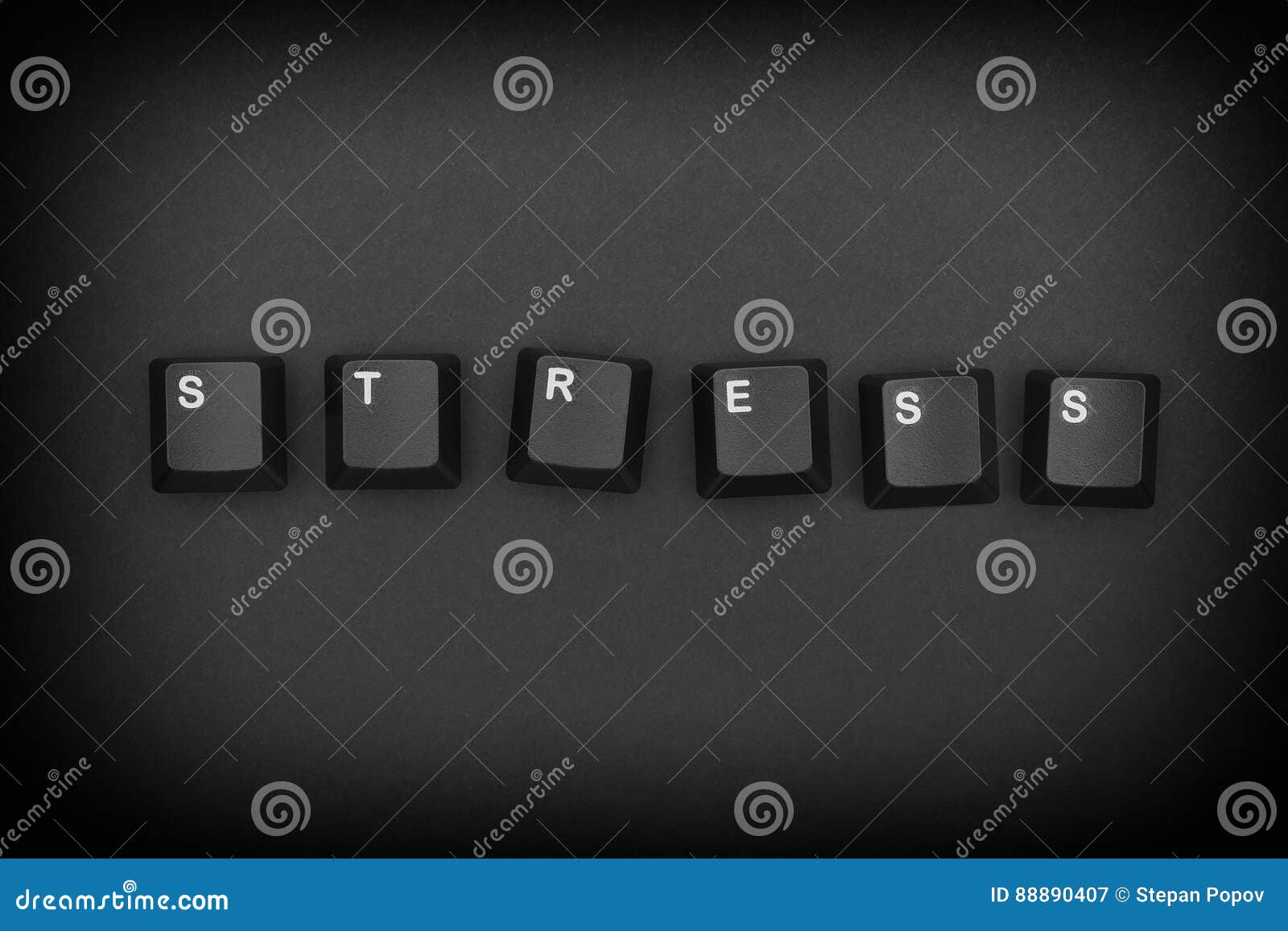 Word Â«StressÂ» Written with Computer Keyboard Keys Stock Image - Image ...