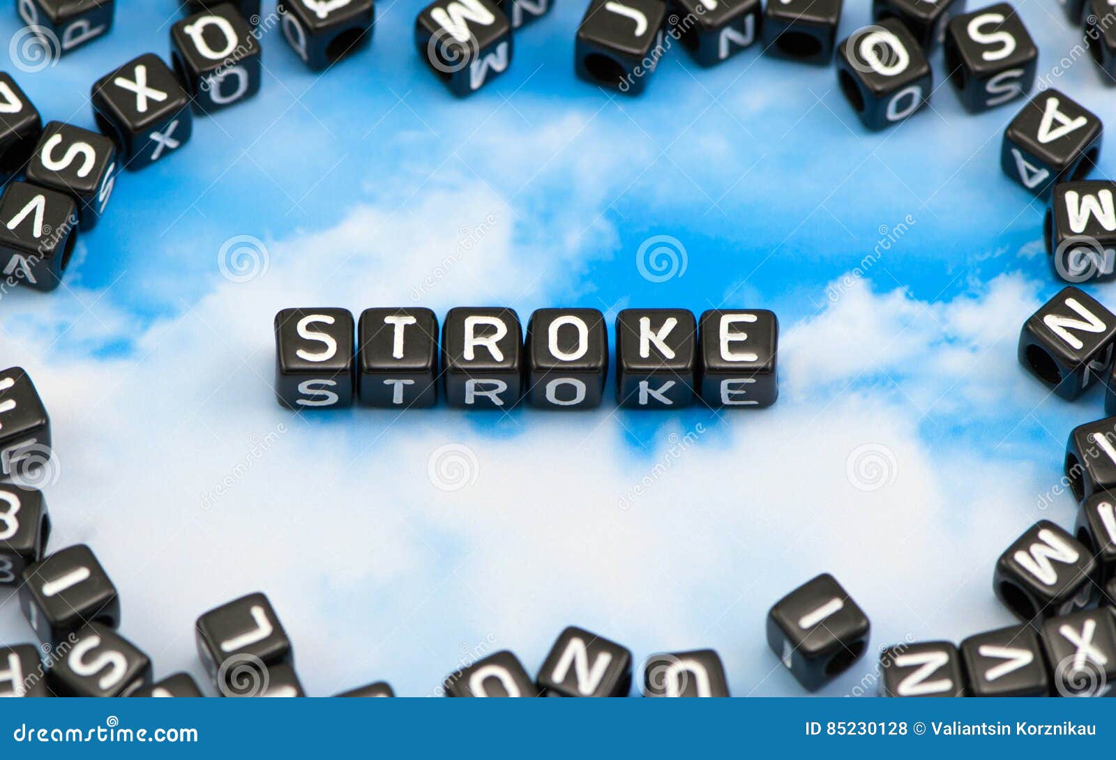Word STROKE With Stethoscope On Yellow Background Stock Photography ...
