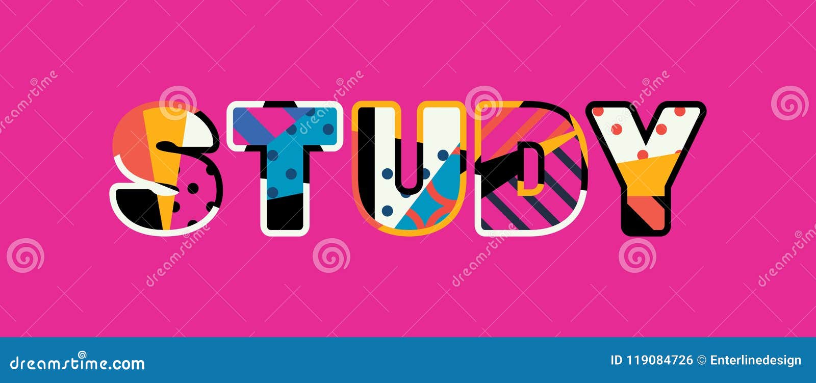 Study Concept Word Art Illustration Stock Vector - Illustration of ...