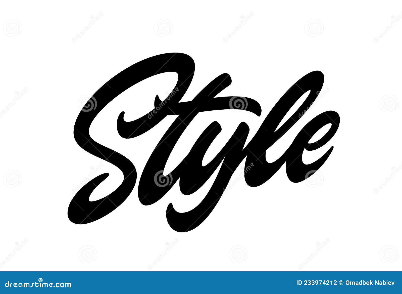 The Word Style in Vector Format Stock Vector - Illustration of fashion ...