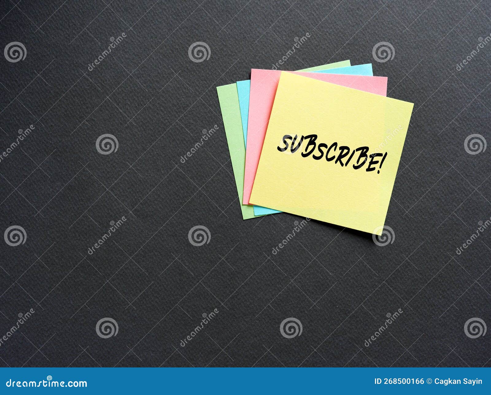 The Word Subscribe on Note Paper. Subscription, Registration and ...