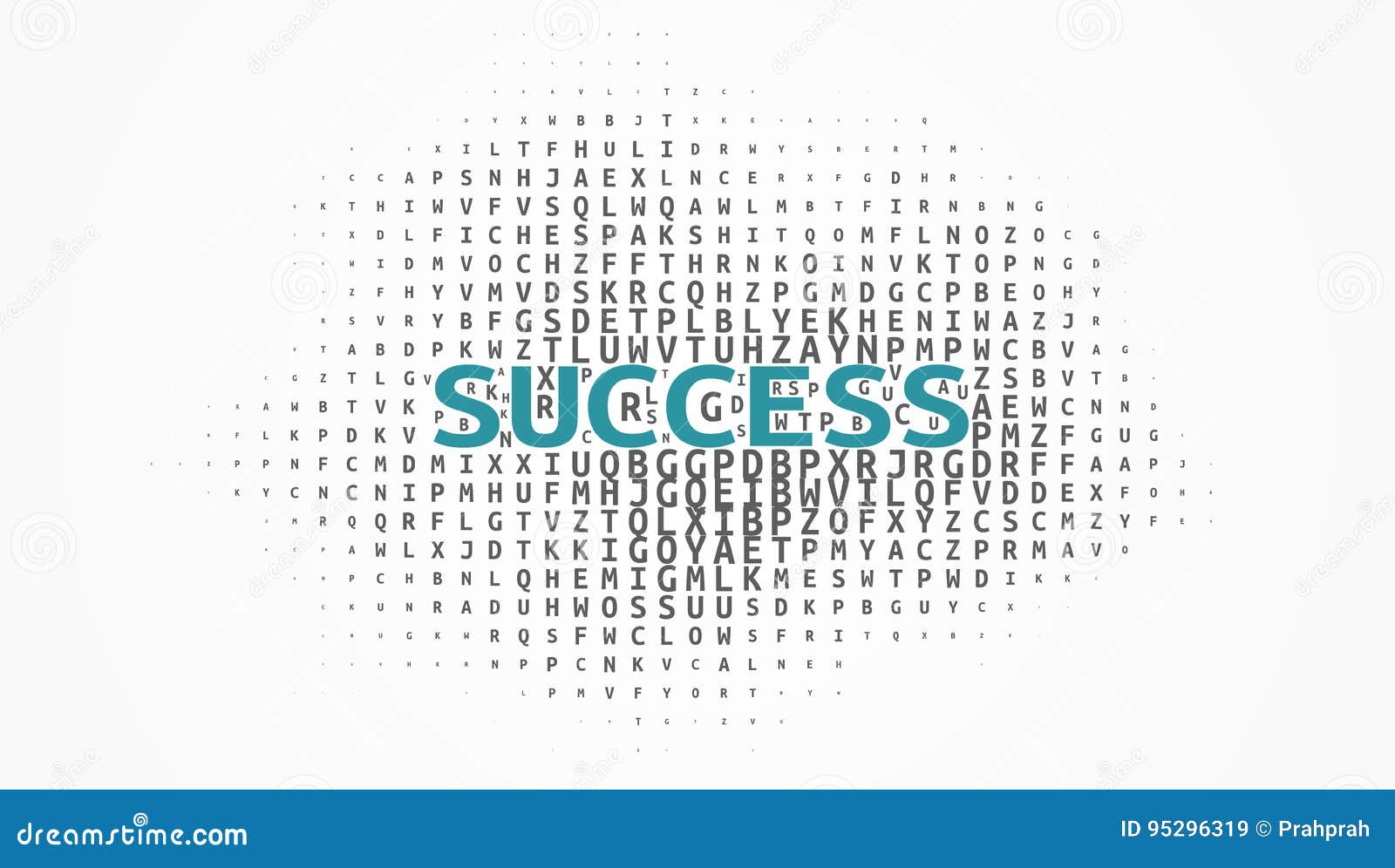Word Success in Typography Characters Stock Vector - Illustration of ...