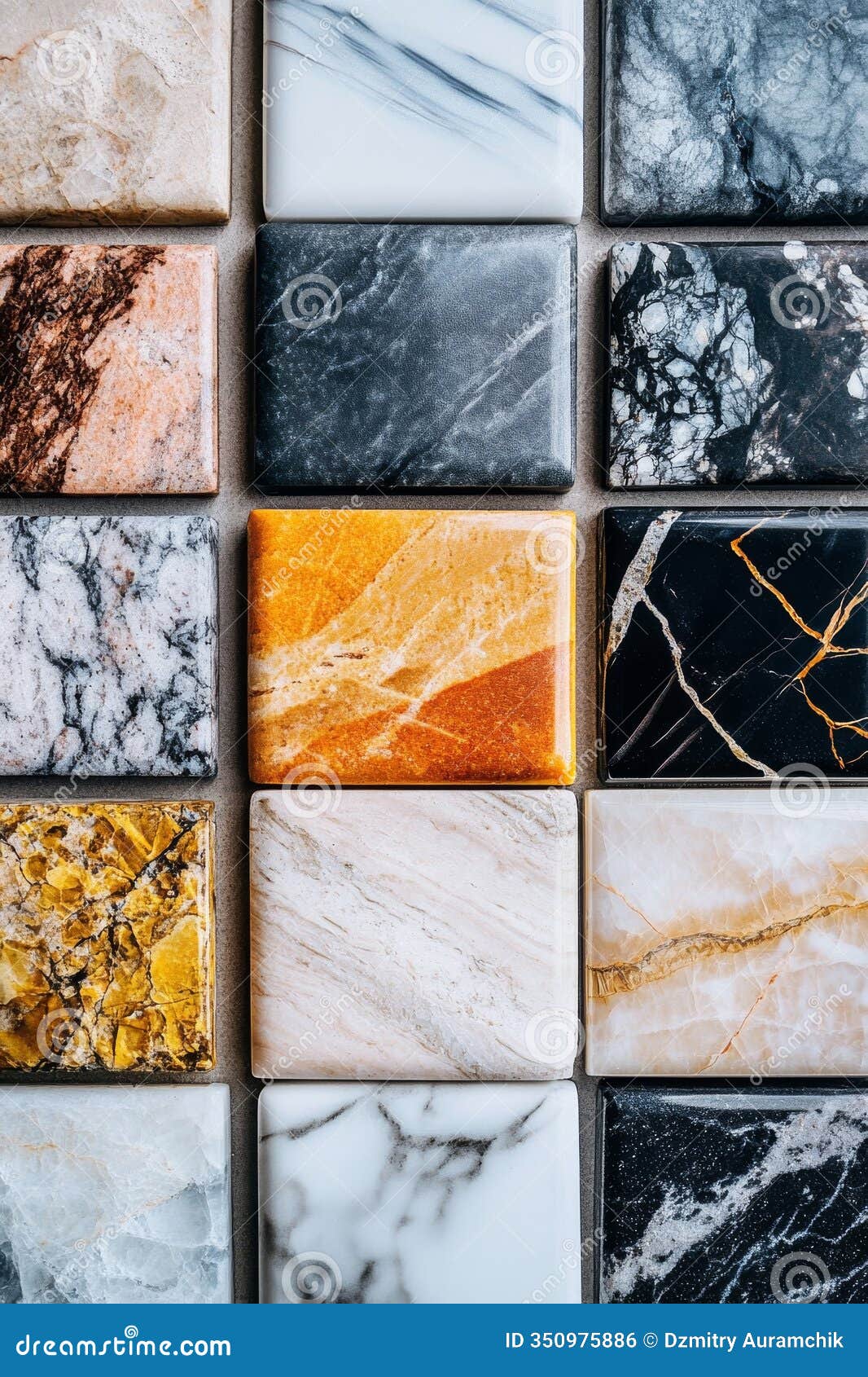 A 10-word Summary of the Image: Various Marble Tiles. Stock Photo ...