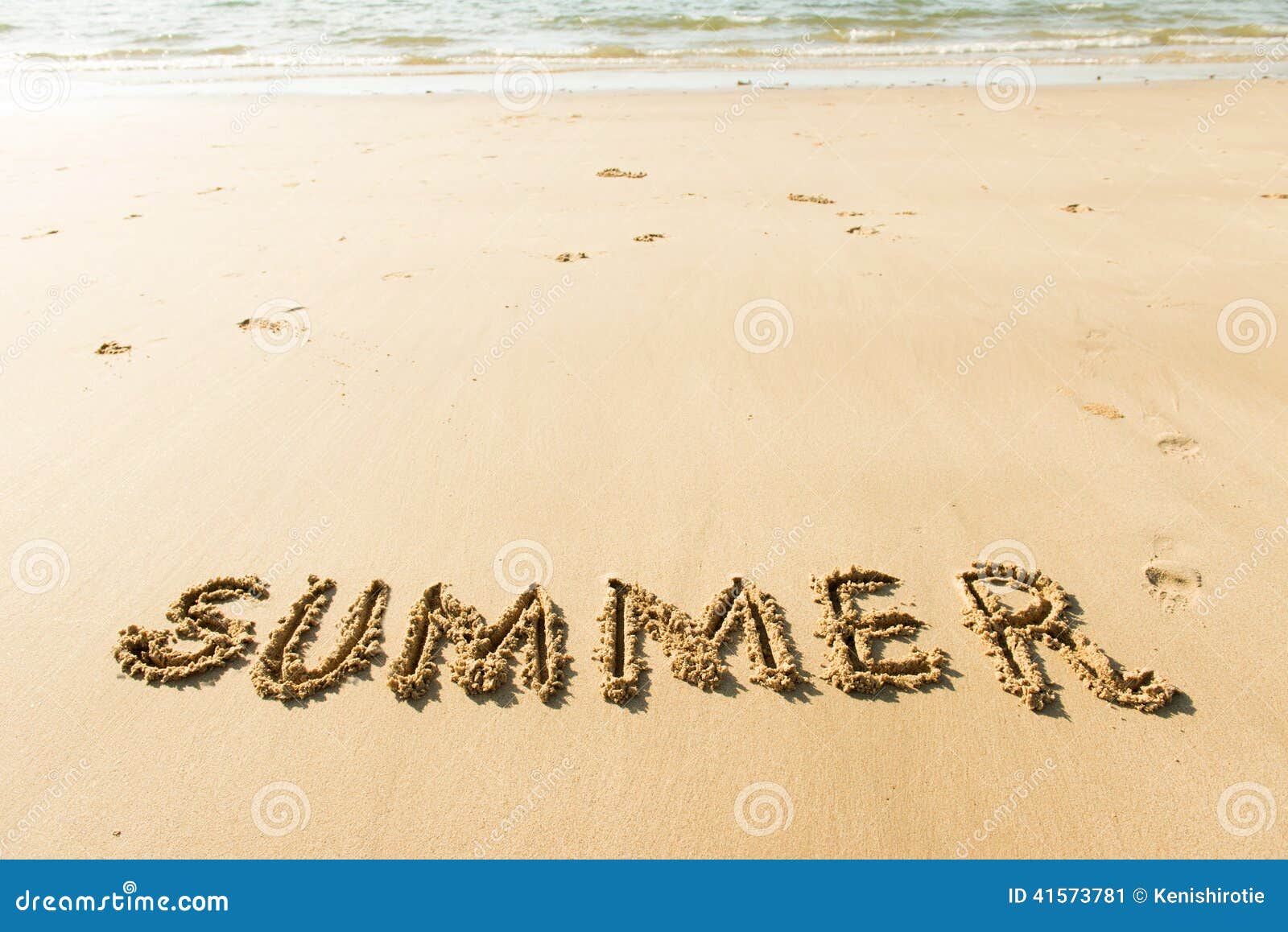 Word summer on beach stock image. Image of coastline - 41573781