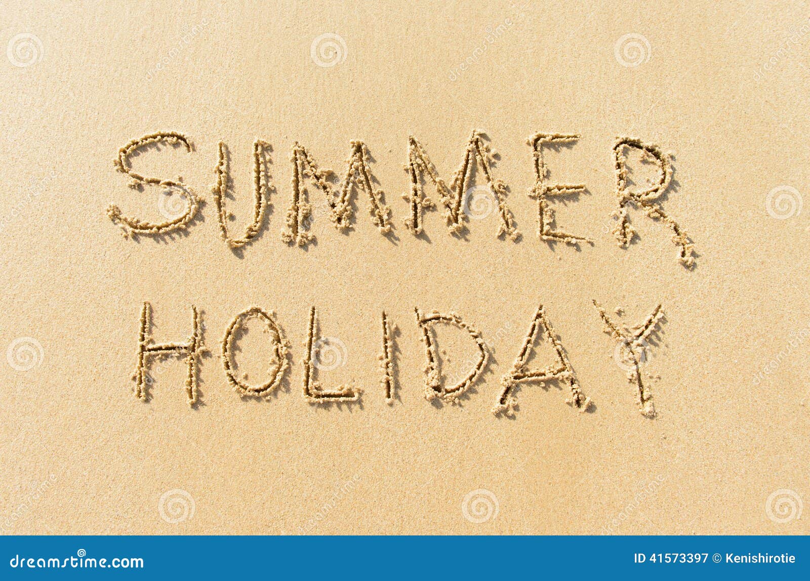 Word Summer Holiday on Beach Stock Image - Image of holidays, resort ...