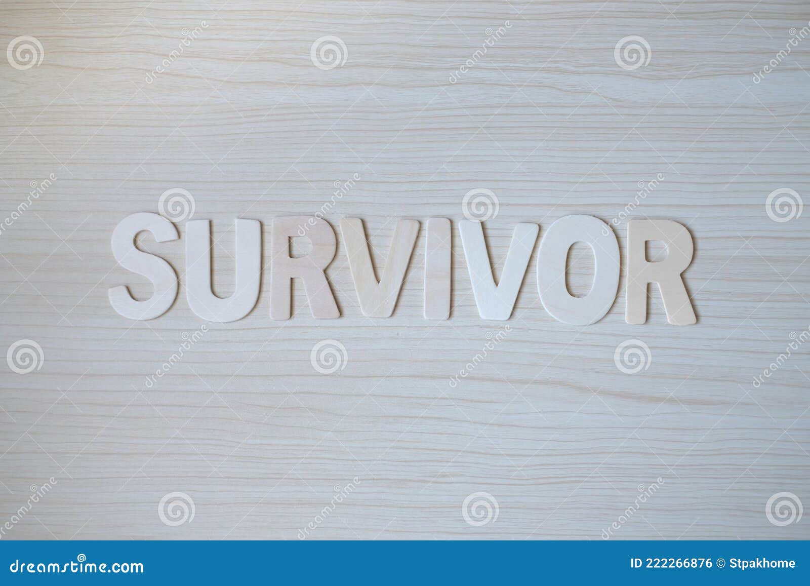 The Word SURVIVOR, Wooden Letters on a Wooden Table Stock Photo - Image ...
