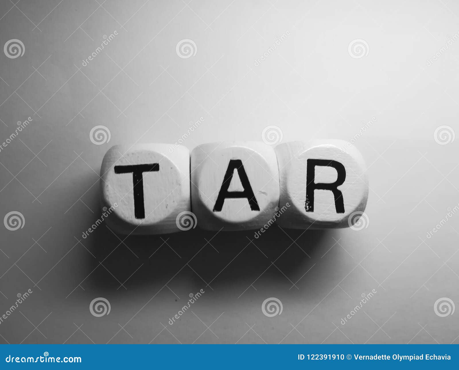 Word tar spelled on dice stock photo. Image of shadow - 122391910