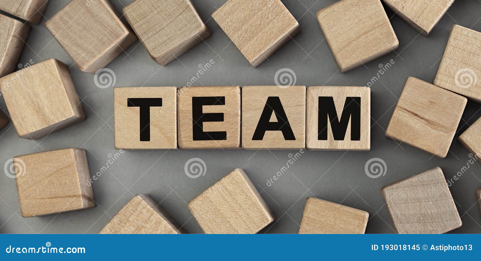 Word TEAM Made with Wood Building Blocks Stock Image - Image of finance ...