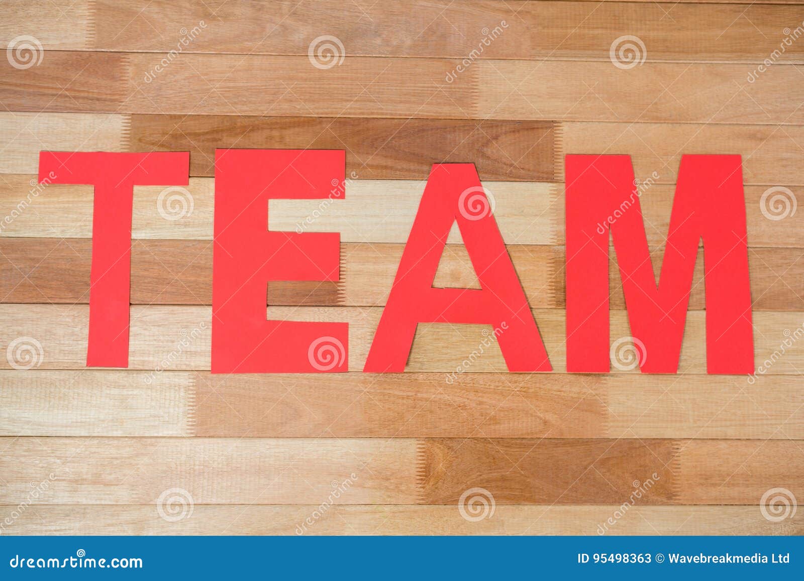 Word team on table stock image. Image of motivation, teamwork - 95498363