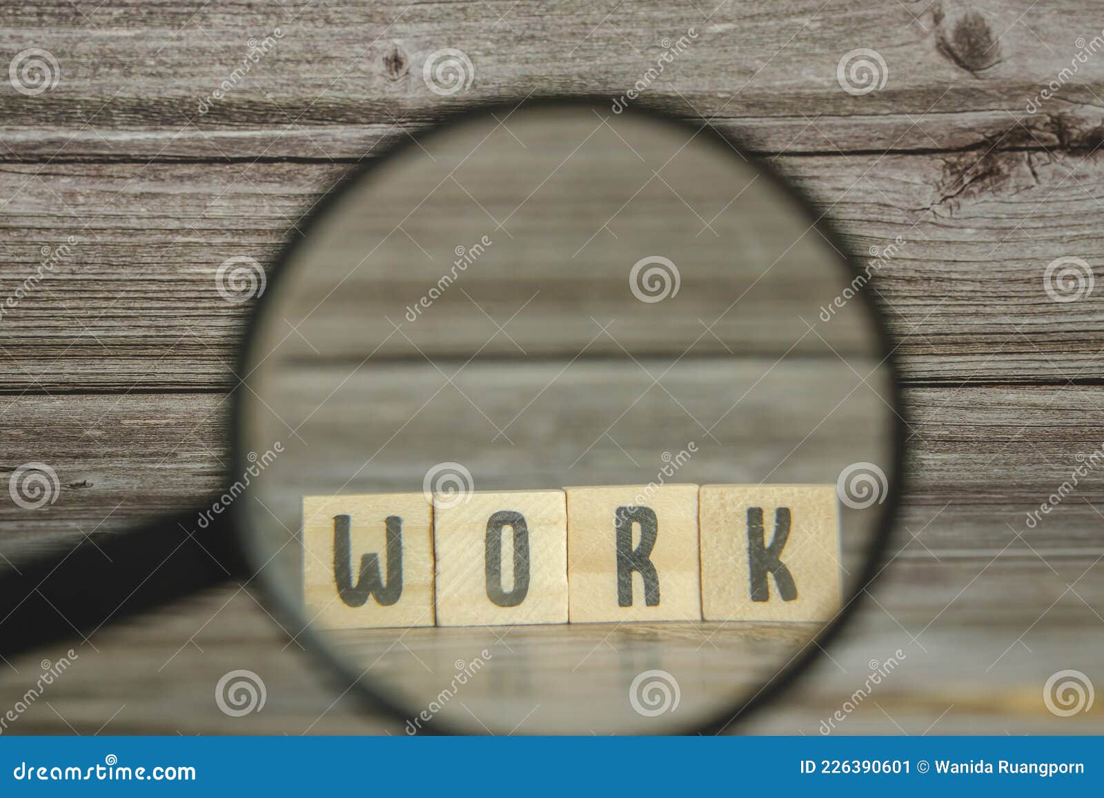 The Word of TEAMWORK on Wood Tiles Concept Stock Image - Image of ...