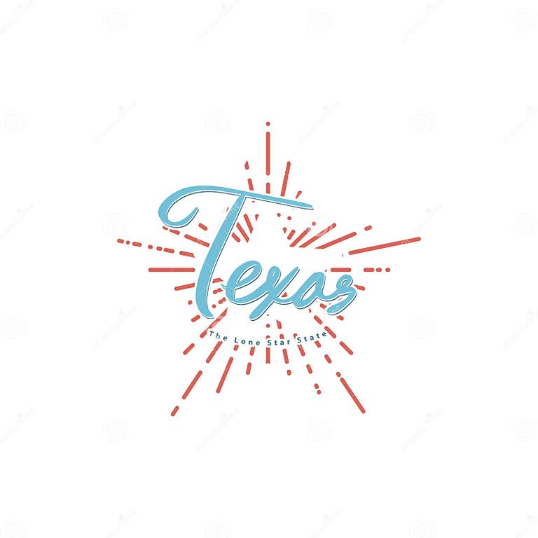 Word Texas. Vector Illustration Decorative Background Design Stock ...