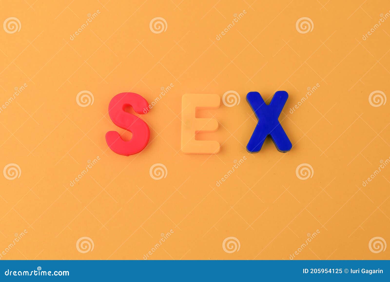 Word Or Text Sex Written In The Alphabet With Colorful Letters O Stock Image Image Of