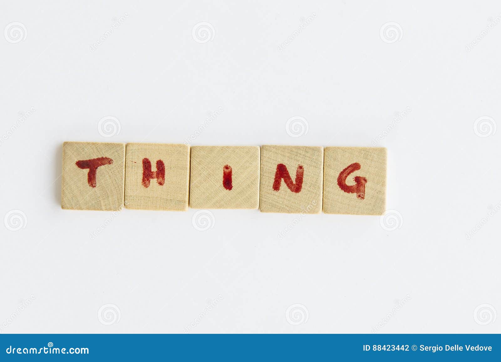 The word Thing stock photo. Image of concept, language - 88423442