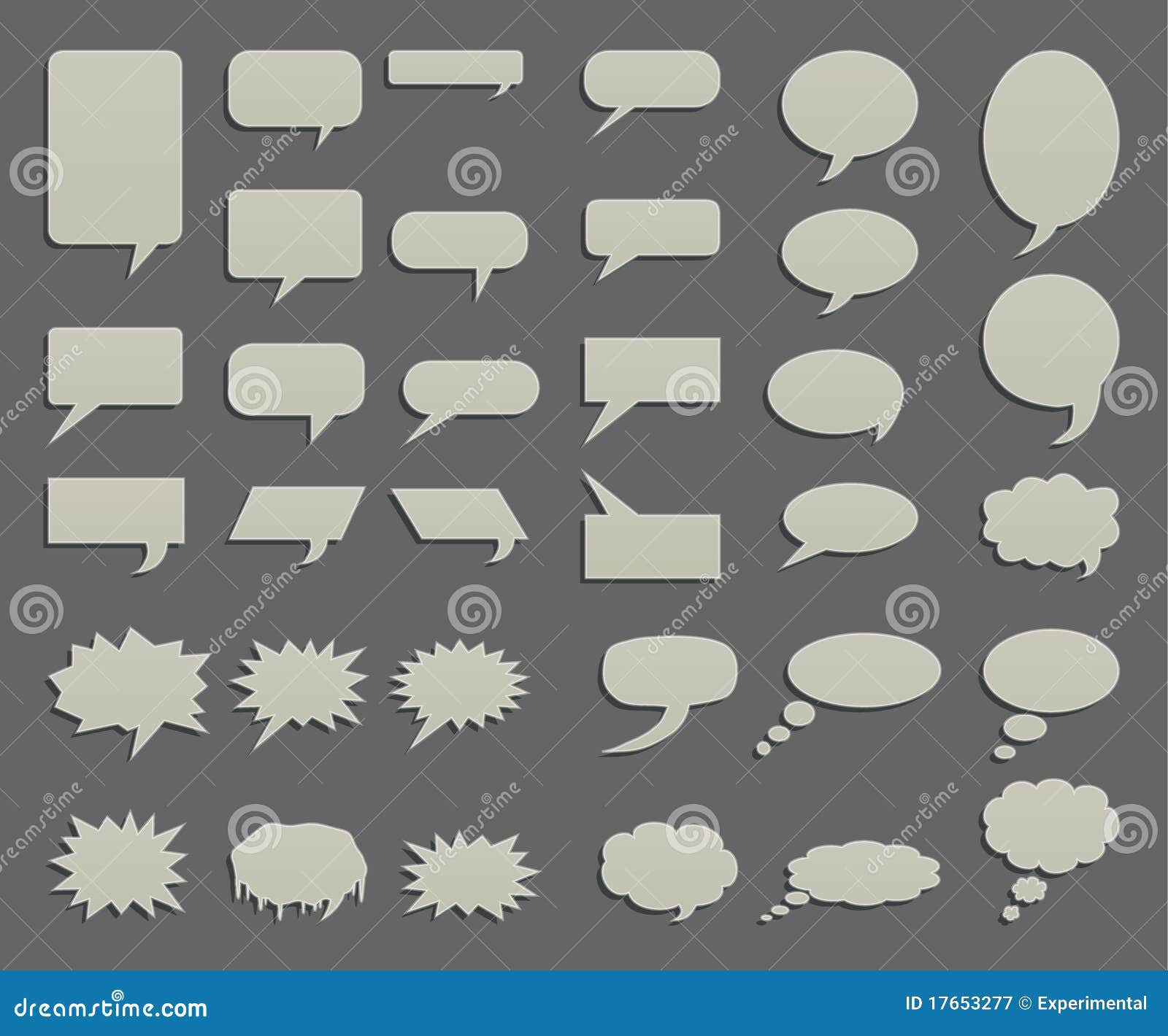 Word and Thought Bubbles stock vector. Illustration of bubble - 17653277