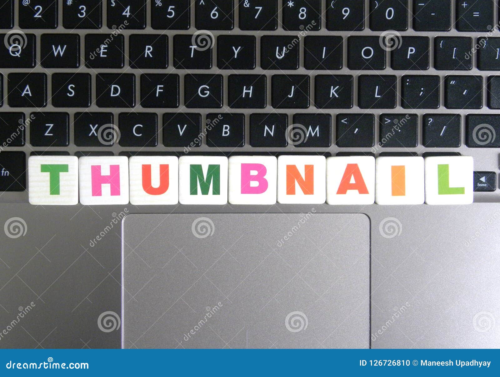 Word Thumbnail on Keyboard Background Stock Photo - Image of internet ...