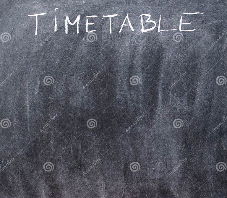 Word timetable stock photo. Image of blackboard, timetable - 28993906