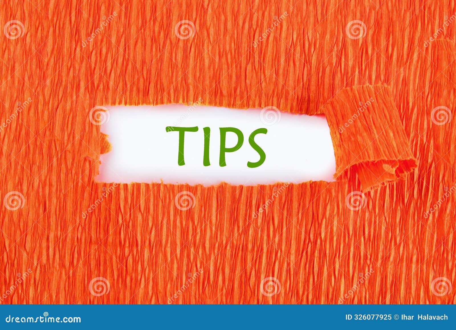 The Word TIPS on White Under the Paper Stock Image - Image of workplace ...