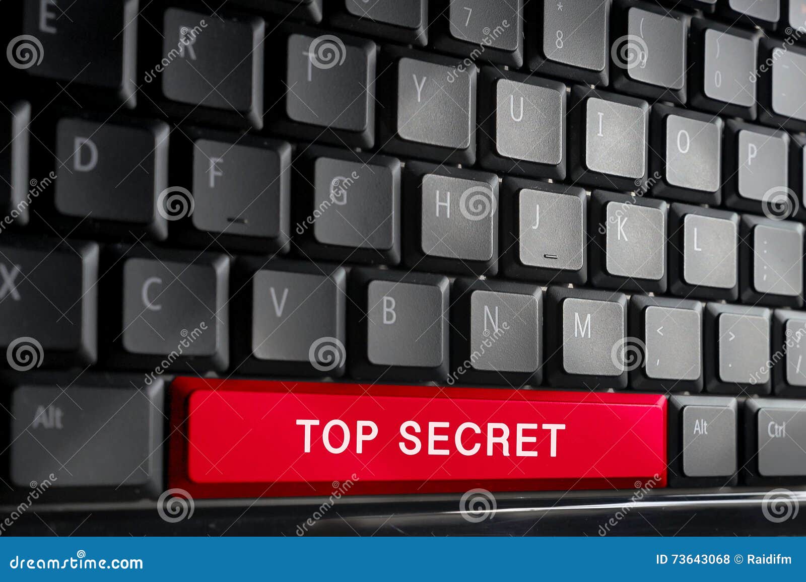 Word TOP SECRET on Button of Computer Keyboard.Shallow DOF Stock Photo ...