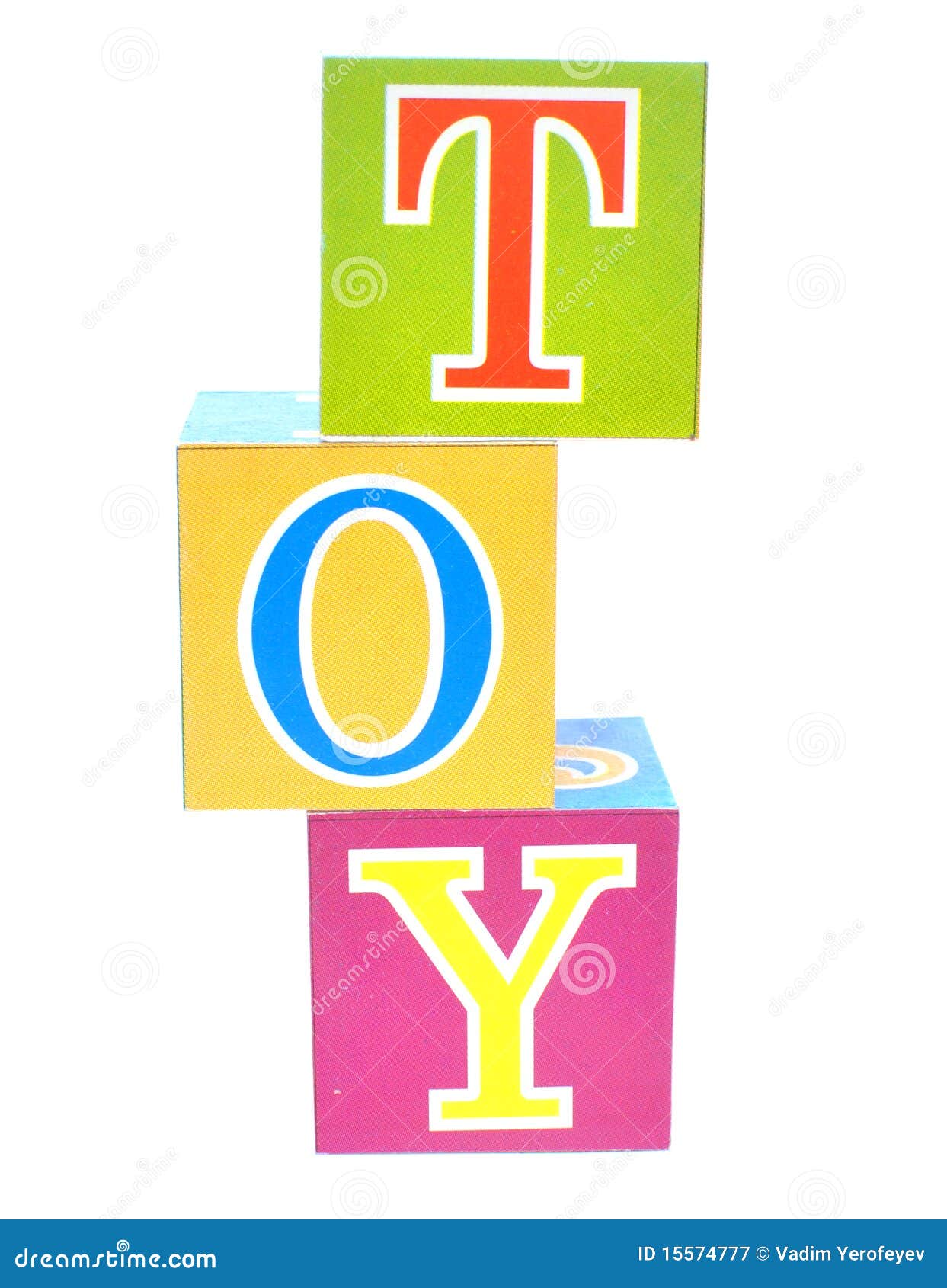 Word Toy Spelled Out In Baby Blocks Stock Image - Image of word ...