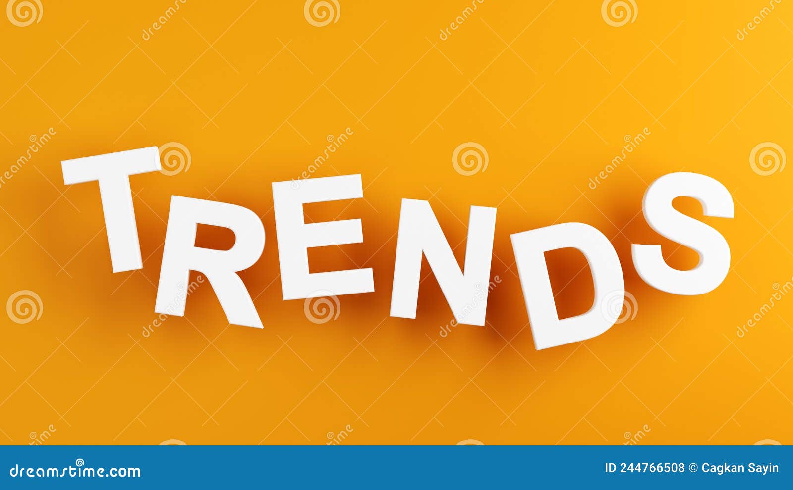 The Word Trends on Yellow Background. Trend, Popular Topic or Issue ...