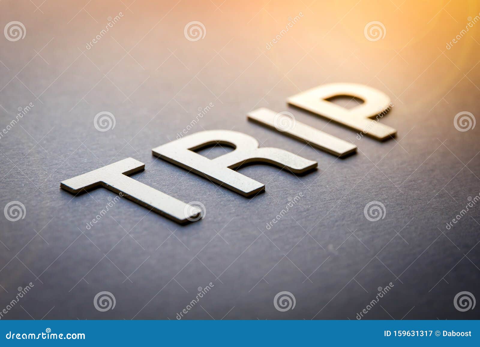 Word Trip Written with White Solid Letters Stock Image - Image of ...
