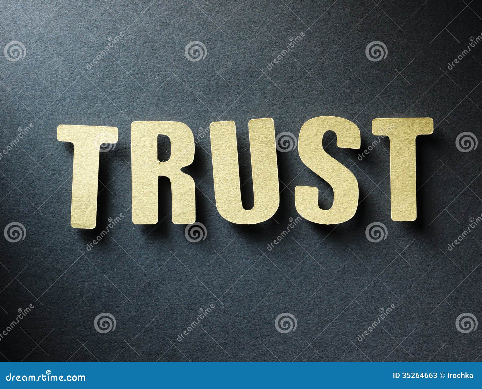 The Word Trust Written On Wooden Cubes Isolated On A Political Map ...