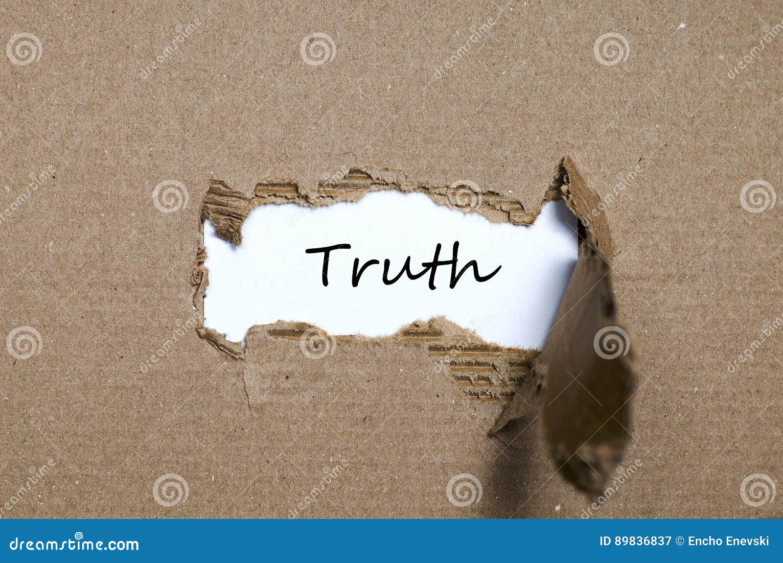 The Word Truth Appearing Behind Torn Paper Stock Image - Image of text ...