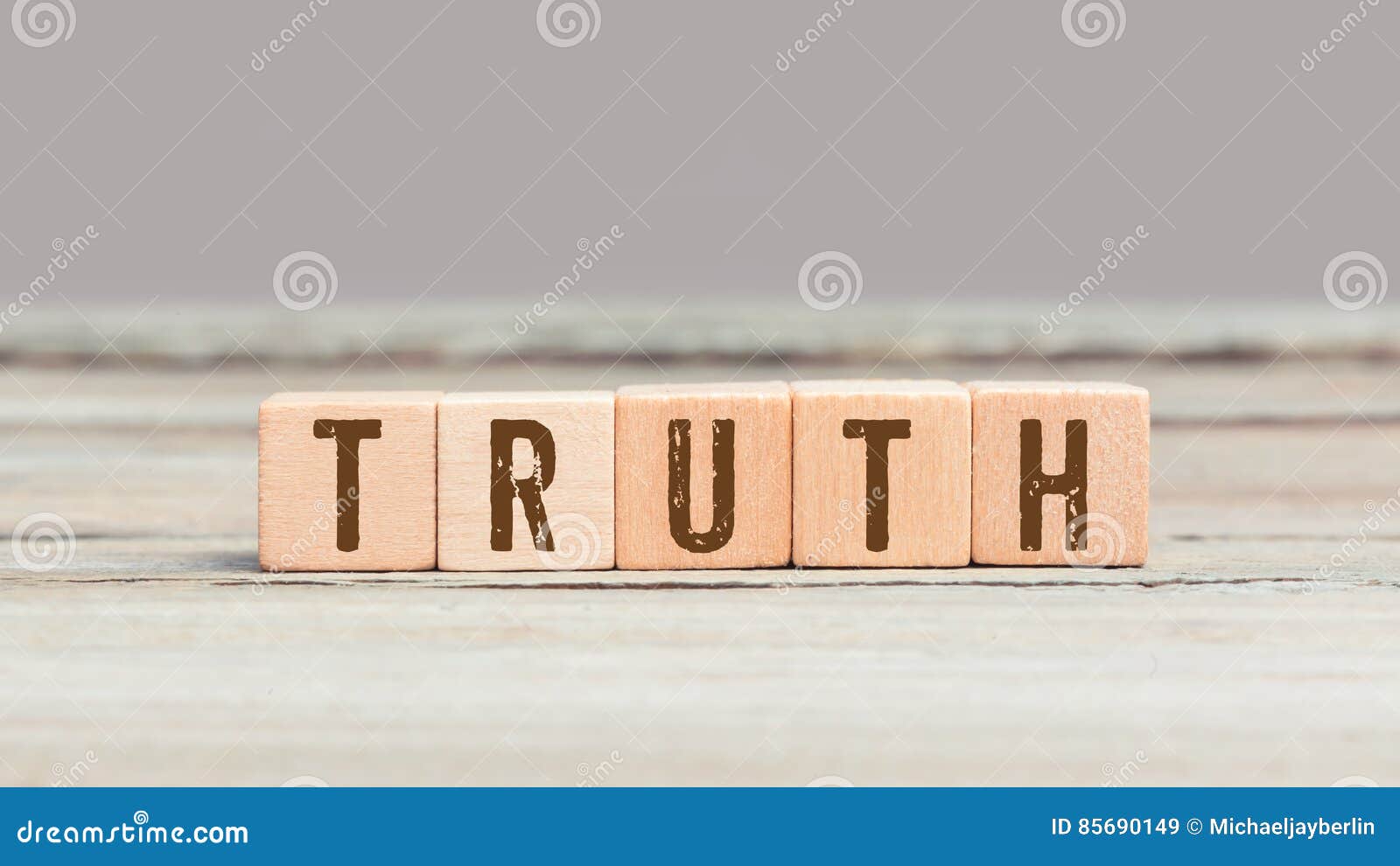 Word Truth on wood cubes stock image. Image of concept - 85690149