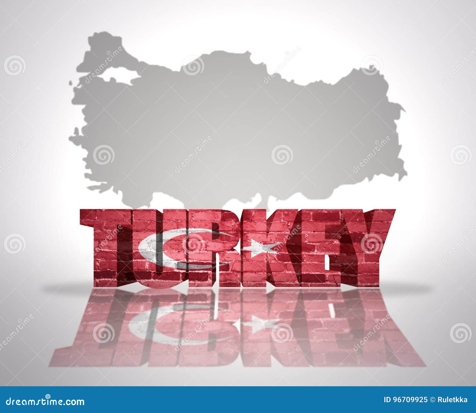 Word Turkey on a Map Background Stock Illustration - Illustration of ...