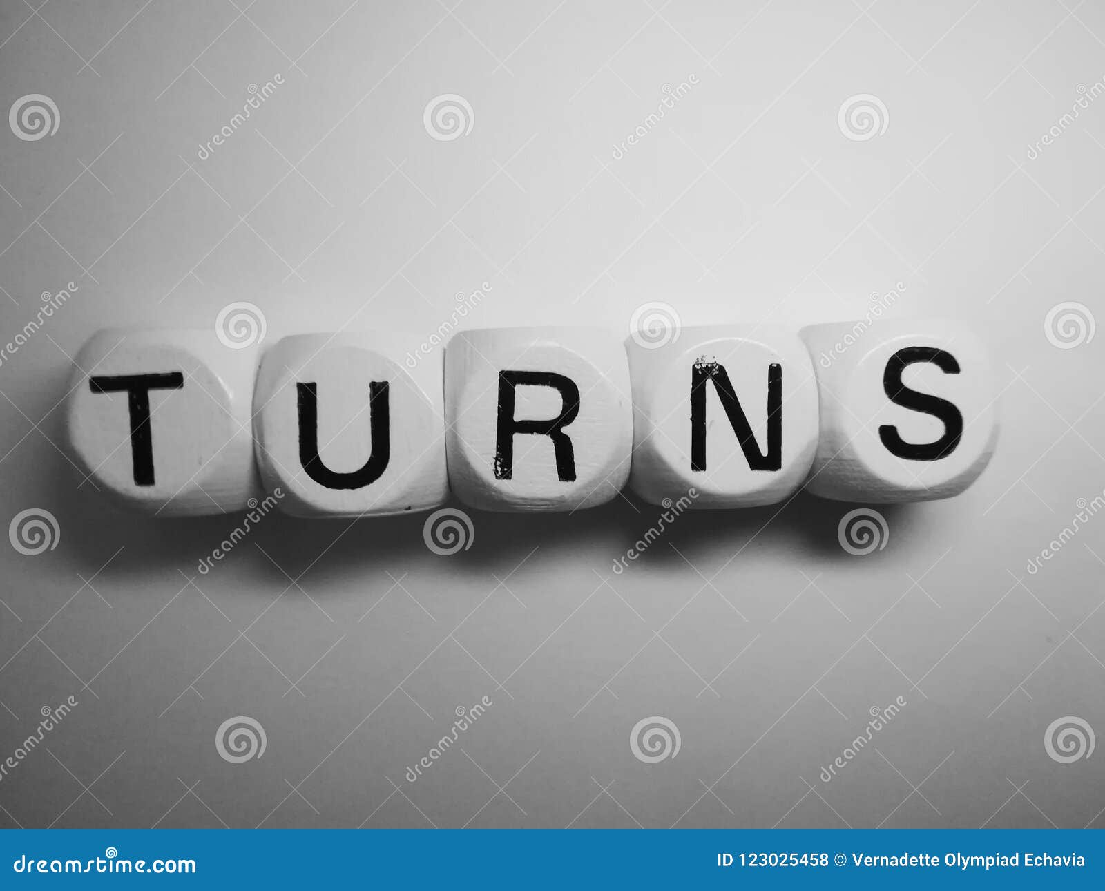 Word turns spelled on dice stock photo. Image of spell - 123025458