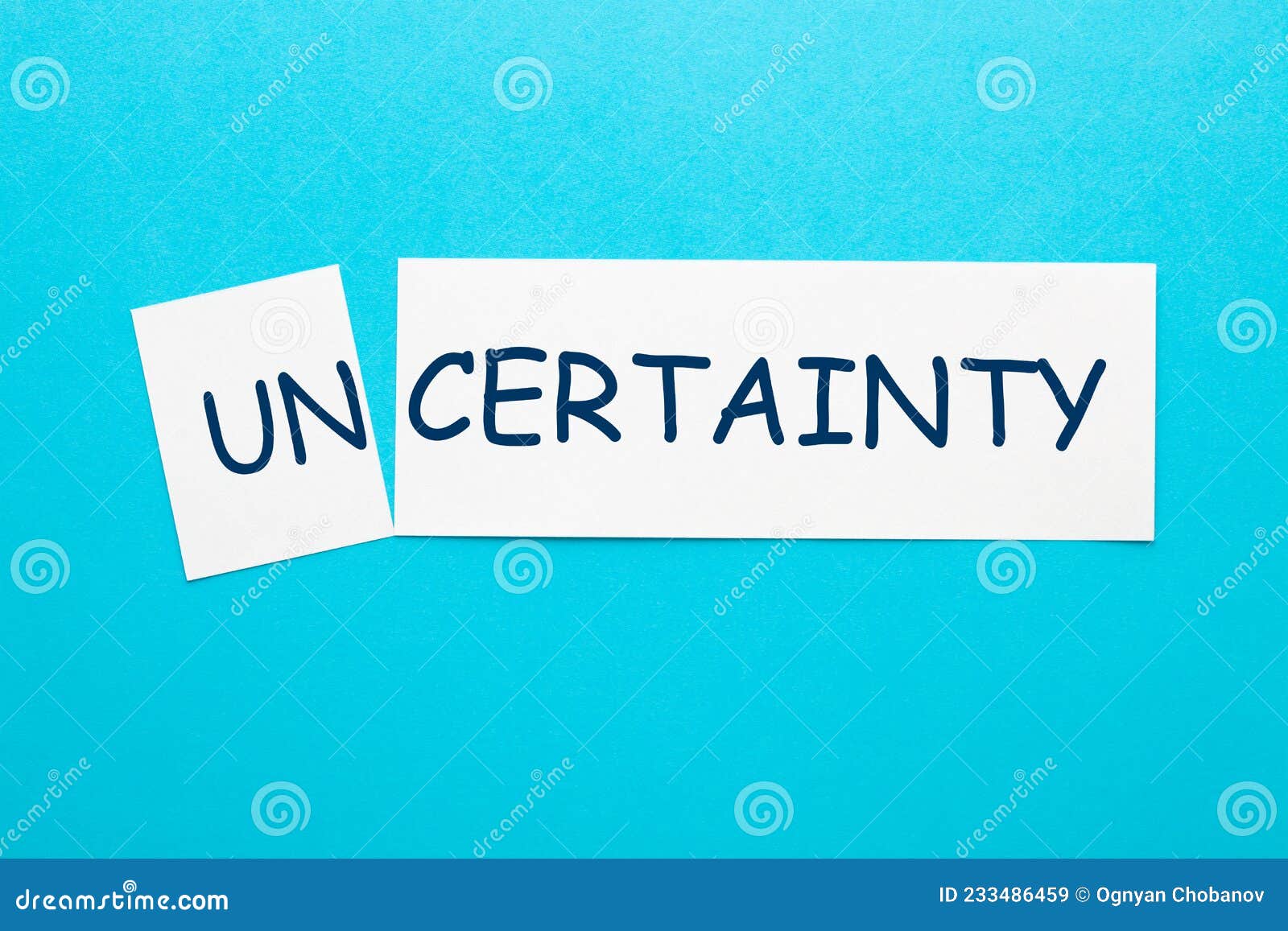 Uncertainty Transformed To Certainty Stock Image - Image of expression ...