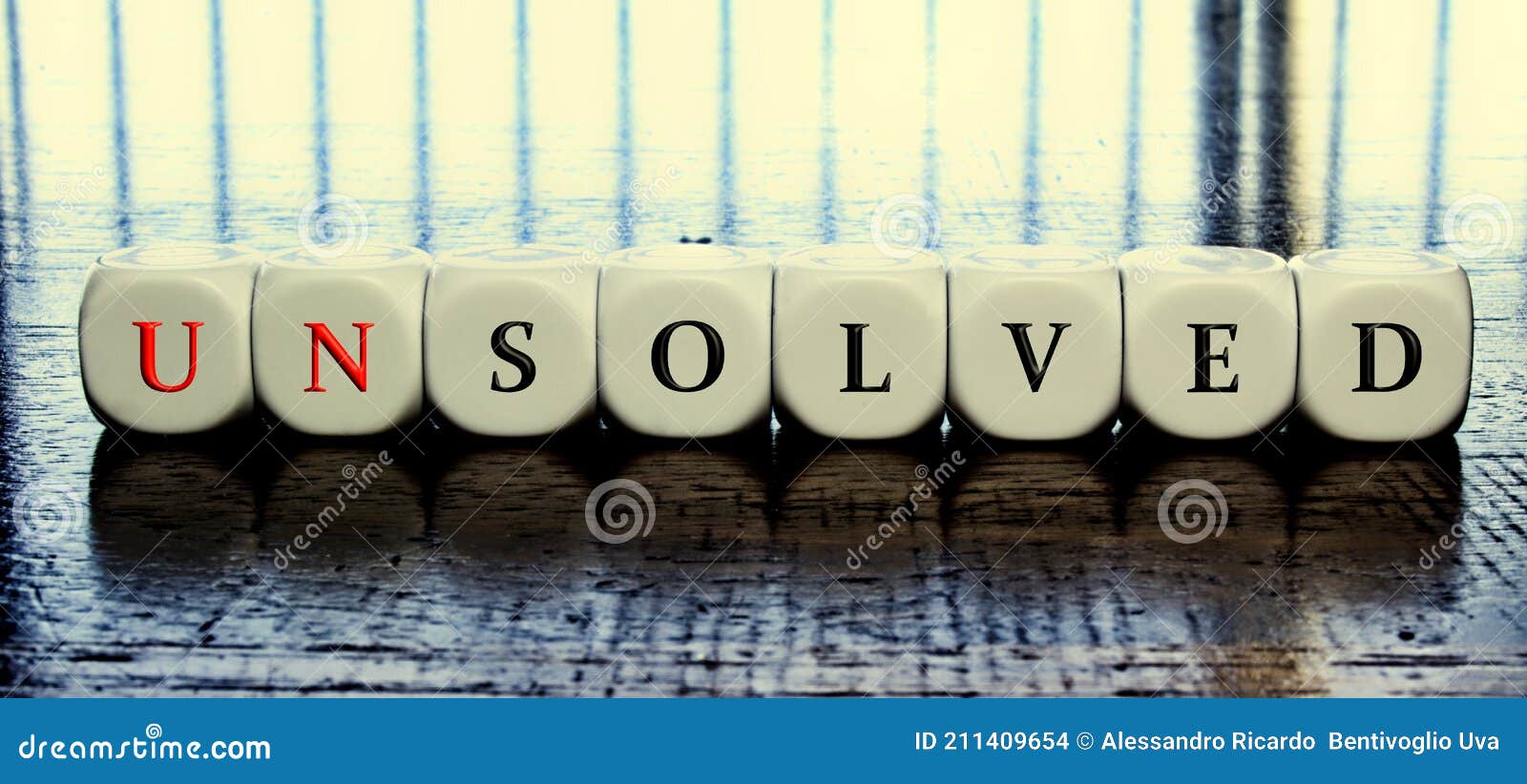 Unsolved Or Solved. Cubes Form The Choice Words Unsolved Or Solved ...