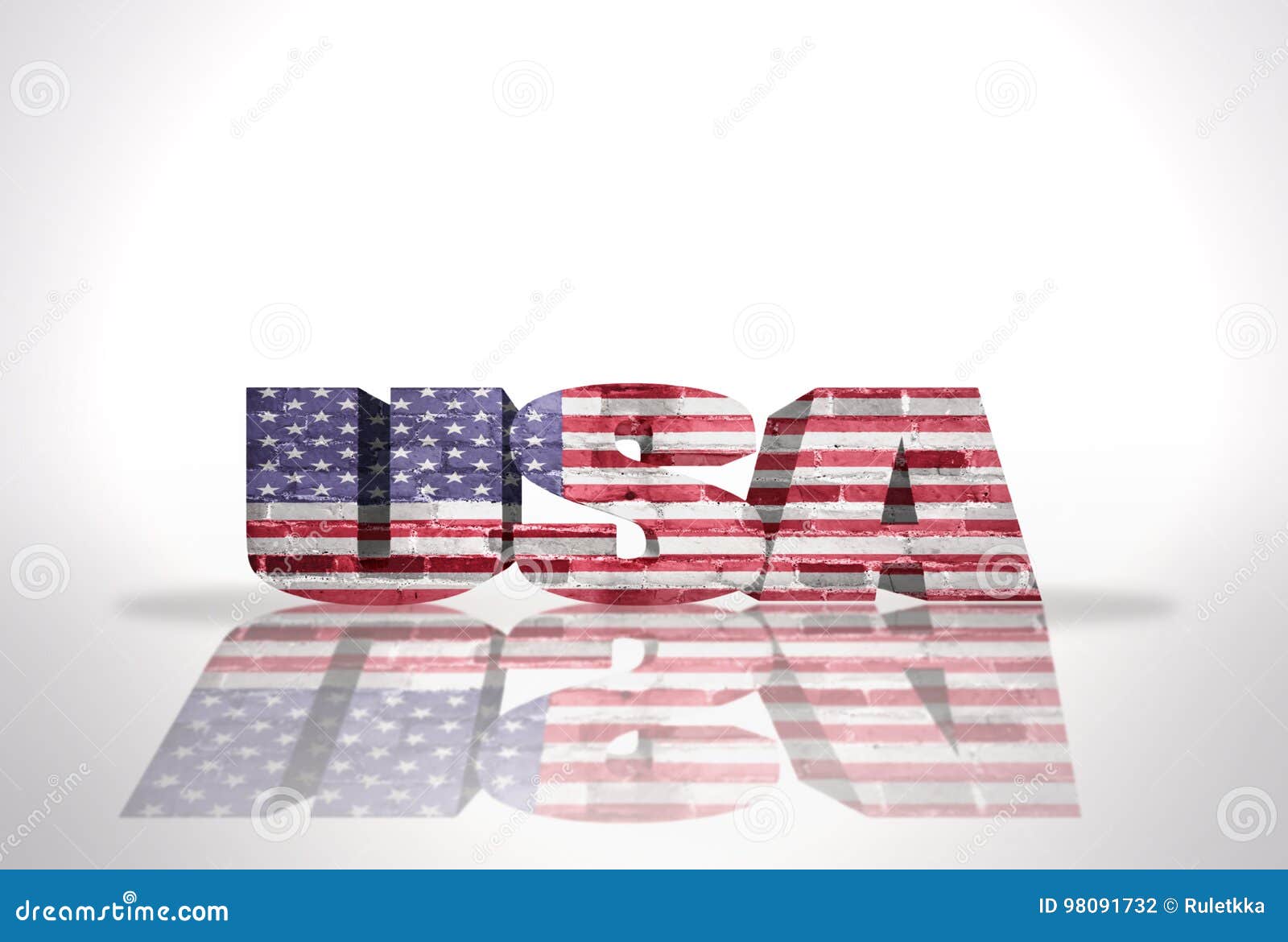 Word USA on the White Background Stock Illustration - Illustration of ...