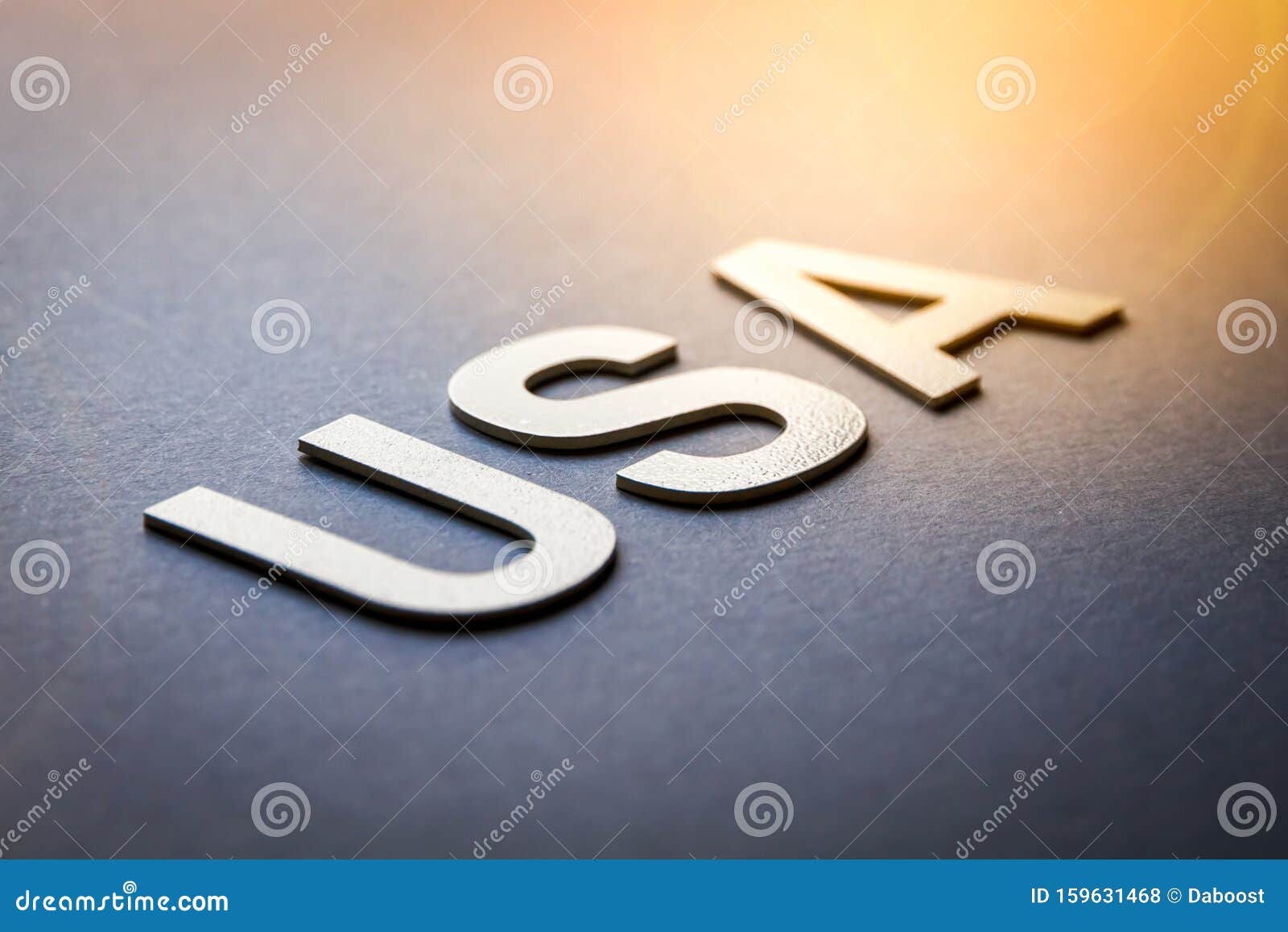 Word USA Written with White Solid Letters Stock Photo - Image of ...