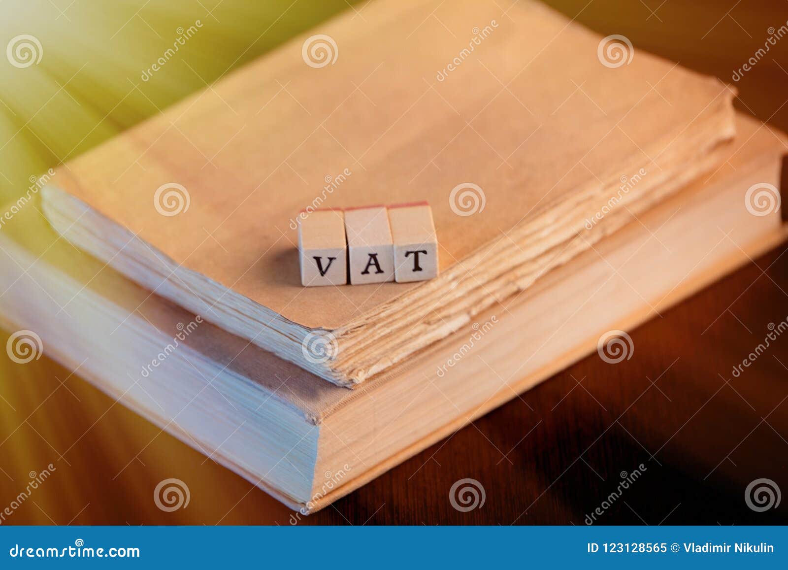 Word VAT and books stock image. Image of background - 123128565