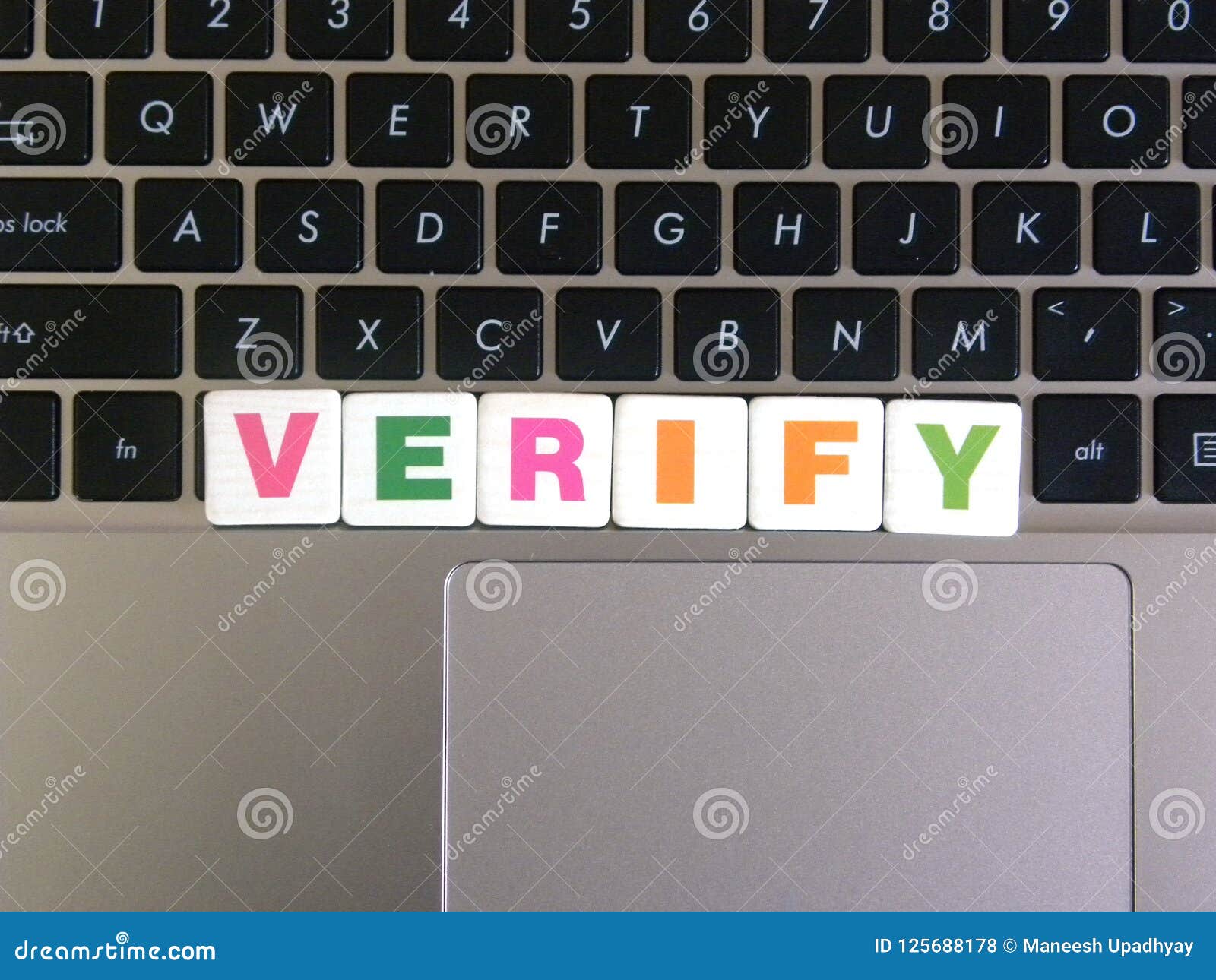 Word Verify on Keyboard Background Stock Photo - Image of font, digital ...