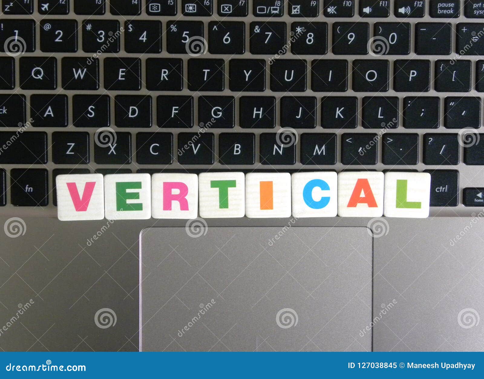 Word Vertical on Keyboard Background Stock Image - Image of idea ...