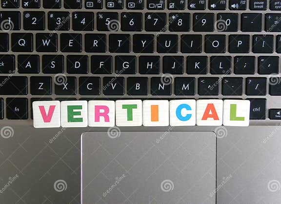 Word Vertical on Keyboard Background Stock Image - Image of idea ...